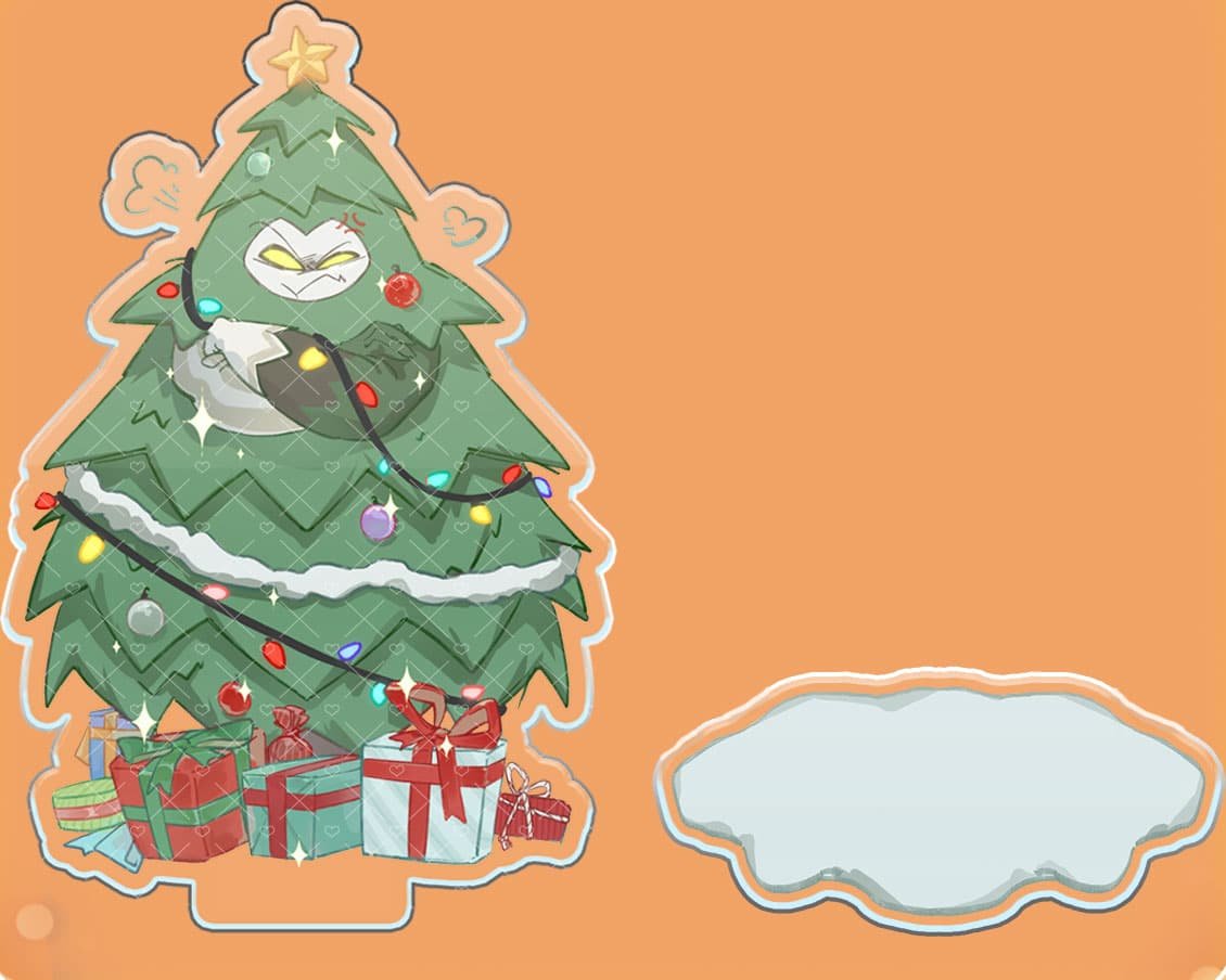 [Helluva Boss]Mammon Christmas Acrylic Standee – BrainJuiceArt